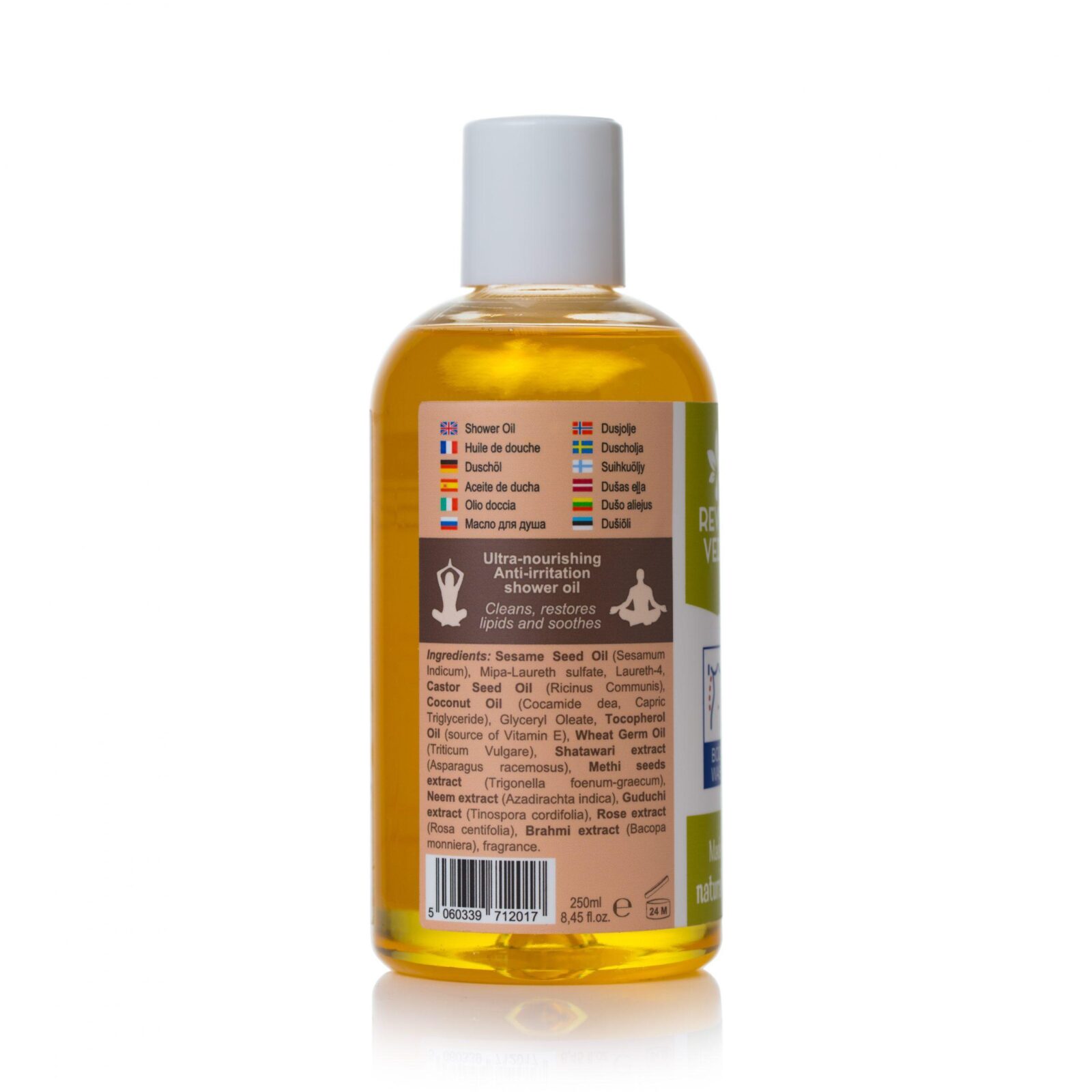 Organic Oil Based Body Wash | caring shower oil - Revita Veda